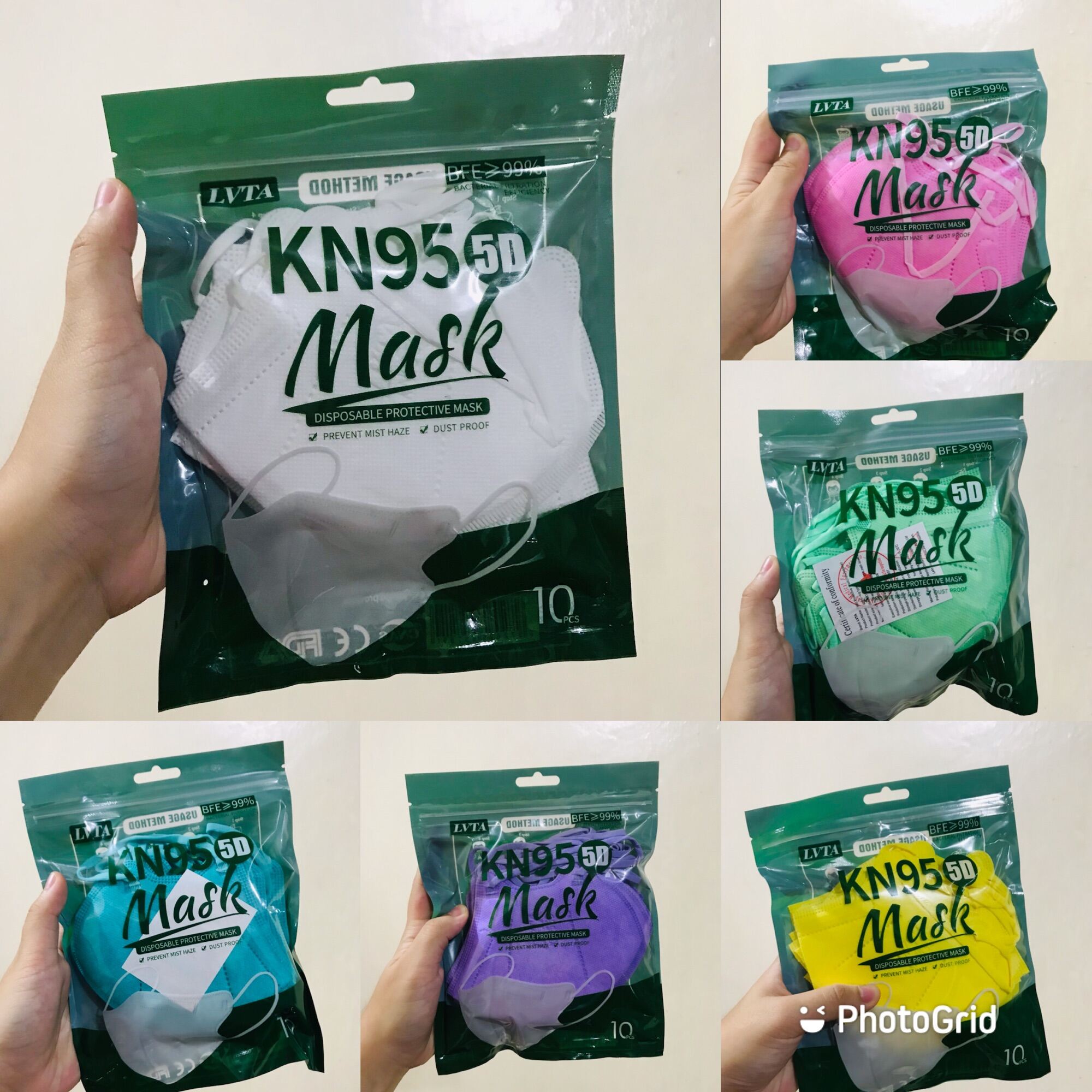 KN95 Mask New 5D Face Mask LVTA KF94 4d 5D Non-Woven Sustainable Soft ...