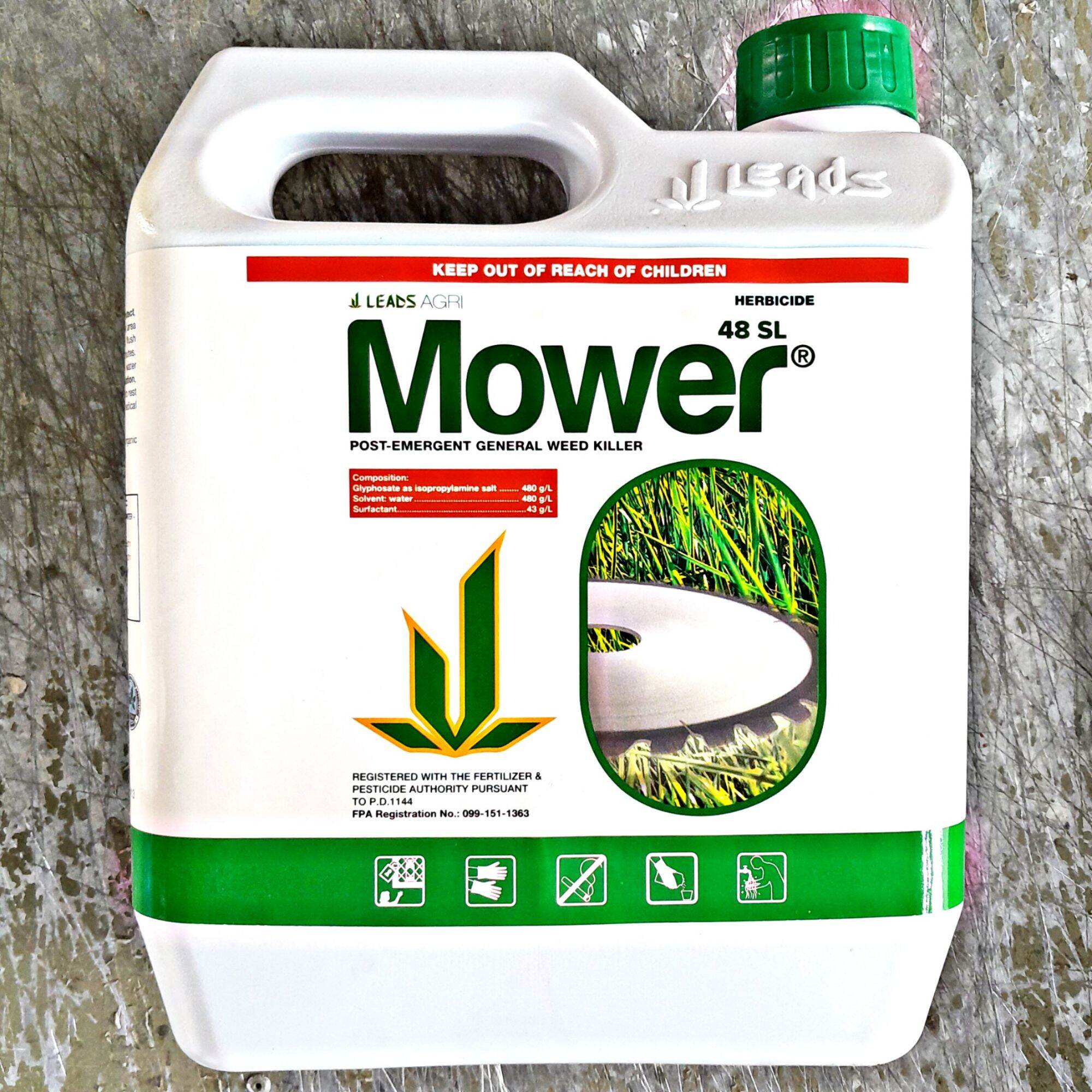 MOWER 48SL (1 GALLON) GLYPHOSATE HERBICIDE by LEADS AGRI | Lazada PH
