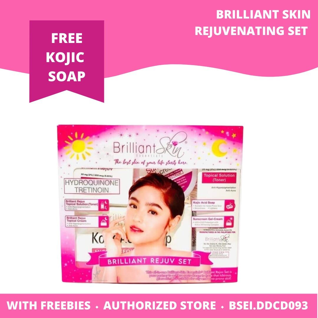 Brilliant Skin REJUVENATING SET WITH FREE 1 KOJIC SOAP