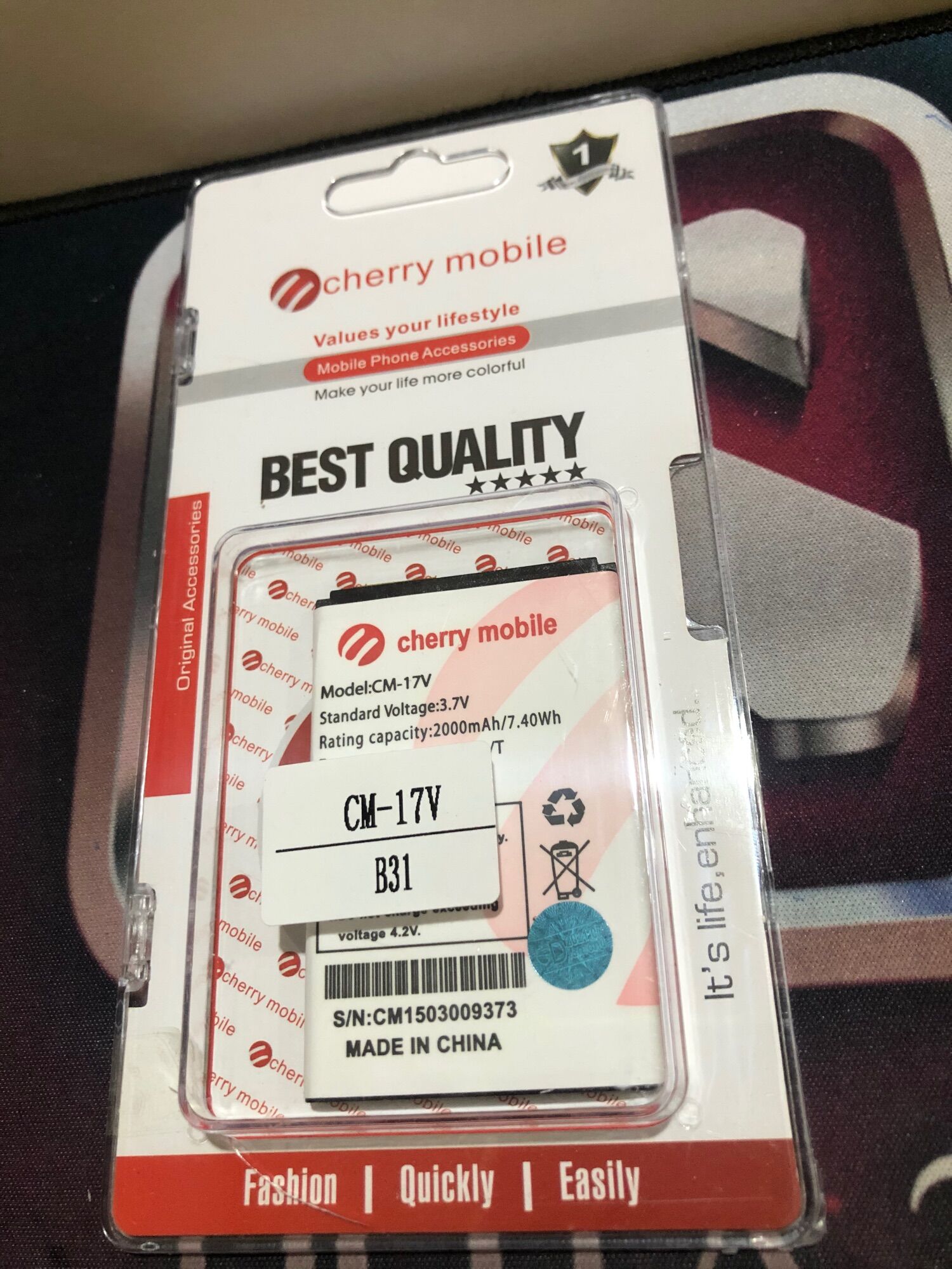 Cherry mobile battery cm17V for b31 | Lazada PH