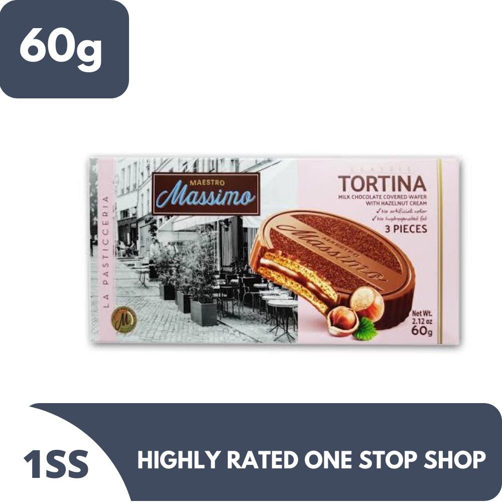 Massimo Classic Tortina Milk Chocolate with Hazelnut Cream 60g | Lazada PH