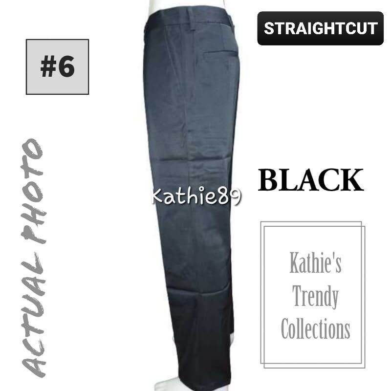 STRAIGHTCUT THICK FABRIC HIGH QUALITY FORMAL SLACKS FOR MEN CHARCOAL ...