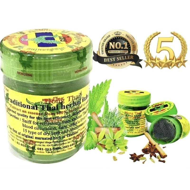Hong Thai Inhaler Thailand Original Hong Thai Traditional Thai Herbal Inhalant 100% Authentic ...