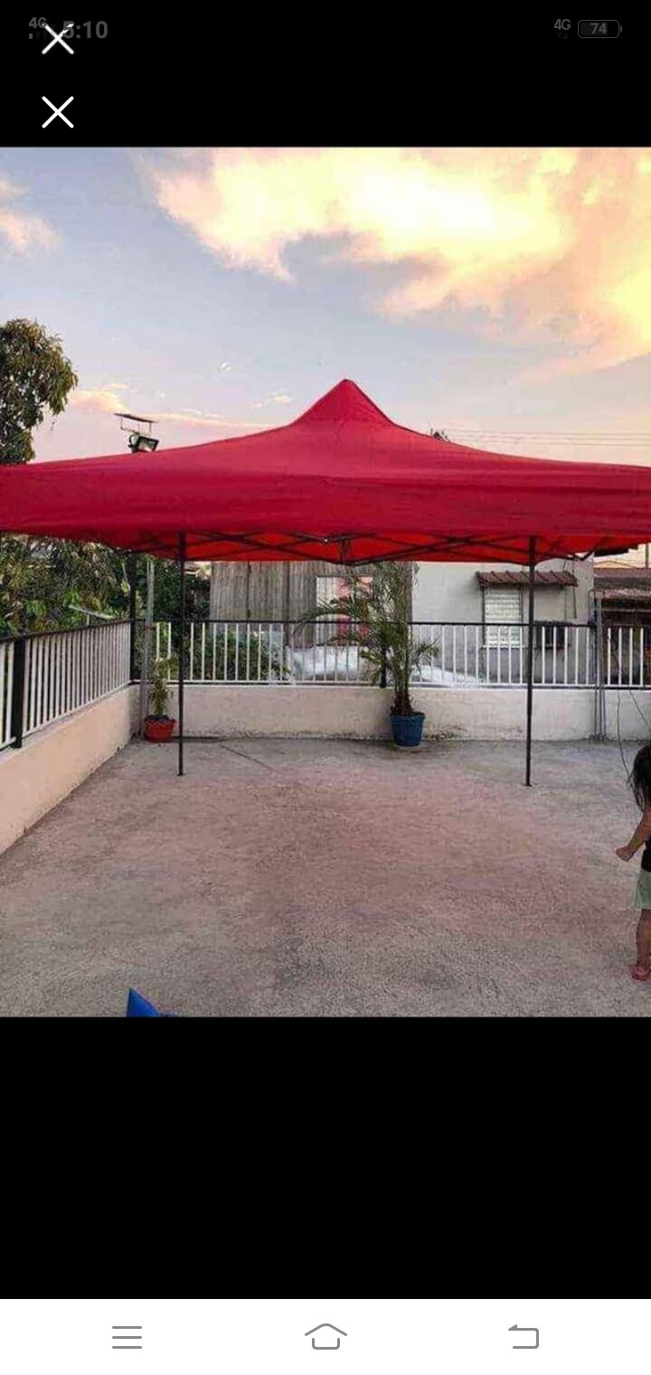 RETRACTABLE TENT sizes - 2X2,2X3,3X3,3X4.5,3X6 available red/blue ...