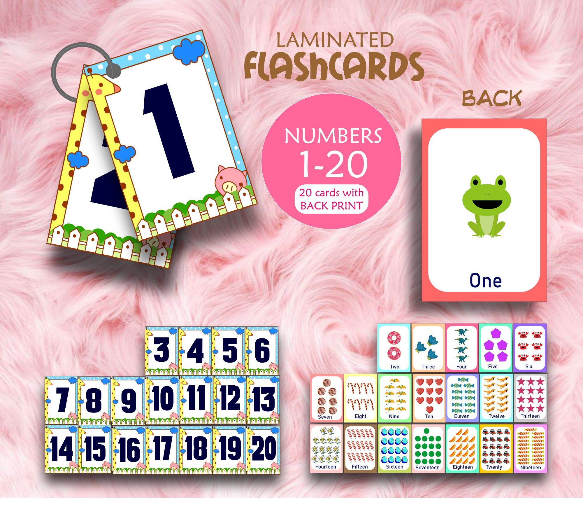 Numbers 1-20 FlashCard Laminated with or without ring bind | Lazada PH Numbers 1-20 FlashCard Laminated with or without ring bind | Lazada PH