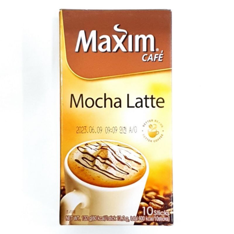 Maxim Cafe Coffee Mix 1Box (Caramel Macchiato, Hazelnut, Mocha Latte ...