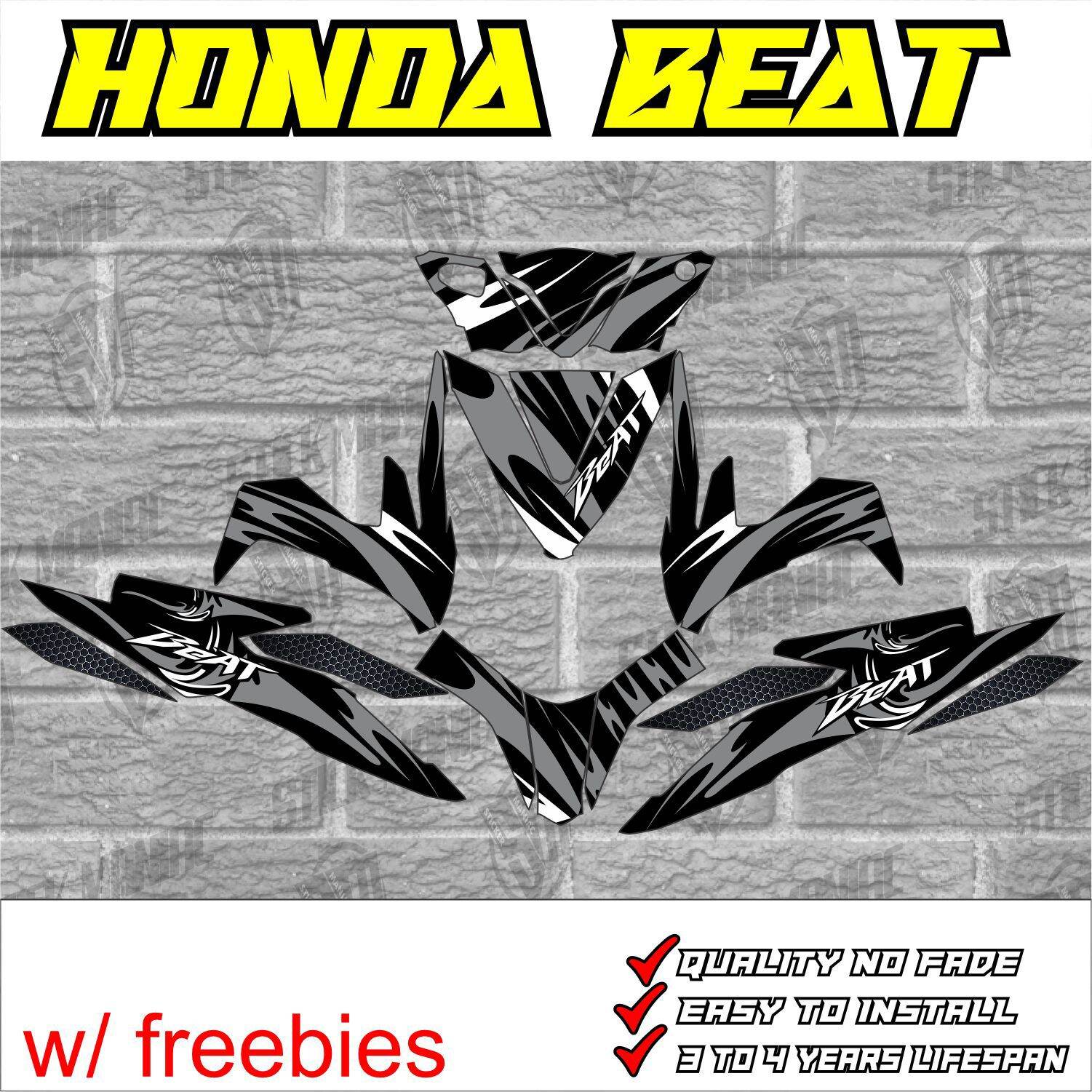 Honda Beat decals sticker, laminated | Lazada PH