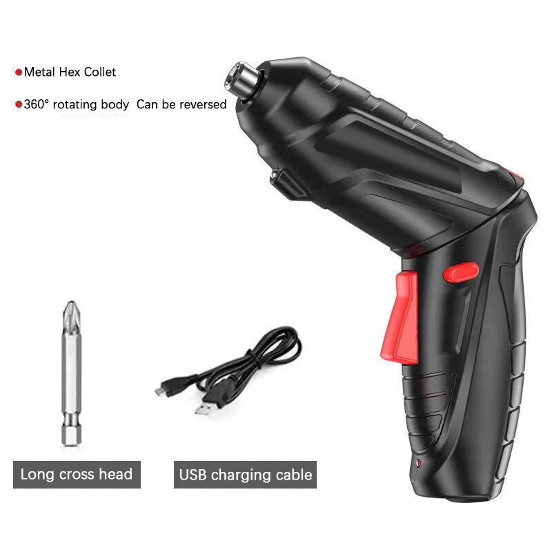 48PCS Cordless Electric Screwdriver Drill Multifunctional Portable ...