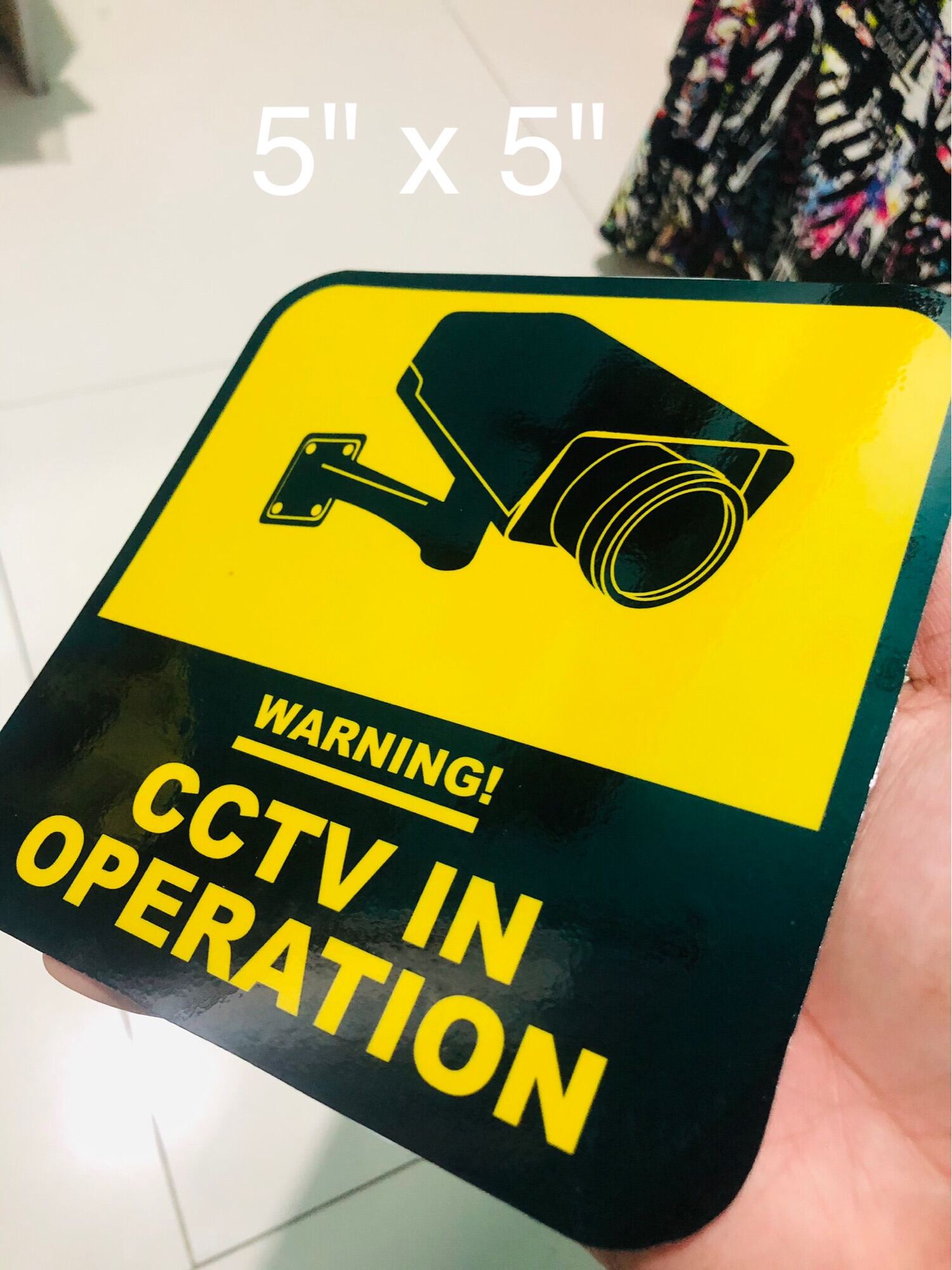 Warning CCTV Signage (PVC) | Lazada PH