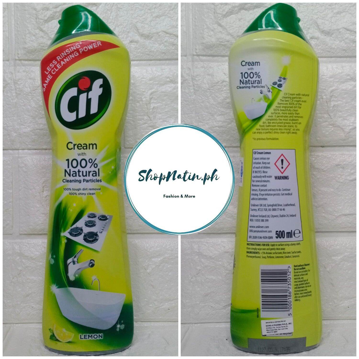 Cif Cream with Micro Crystals Multipurpose Cleaner Cream Cleaner Stain ...