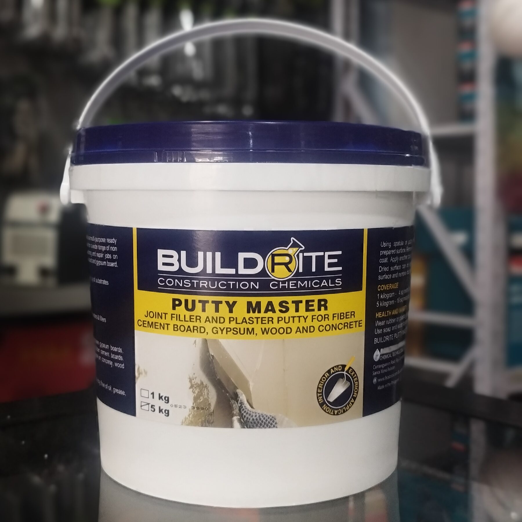 BUILDRITE PUTTY MASTER (5kg - 20kg) JOINT FILLER & PLASTER PUTTY FOR ...