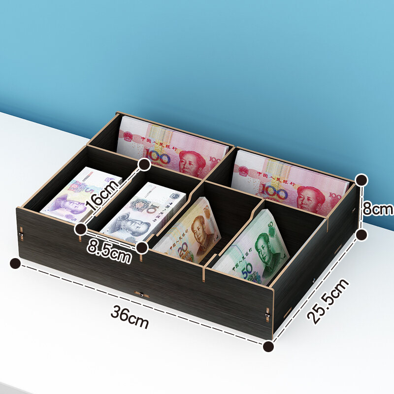 Change Storage Box Money Collection Box Paper Money Storage Box Drawer ...