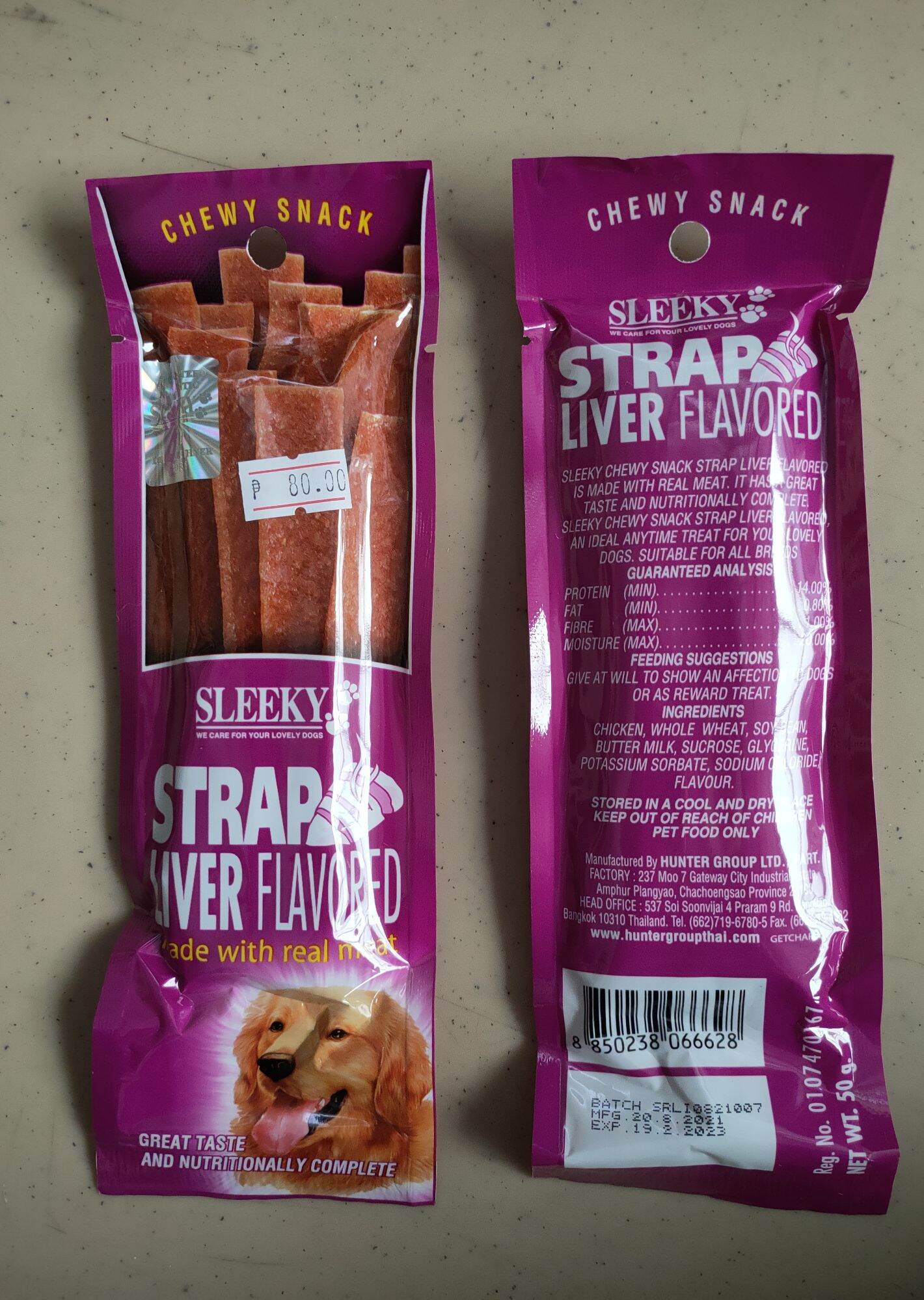 Sleeky Chewy Snack Strap Liver Flavored 50g | Lazada PH