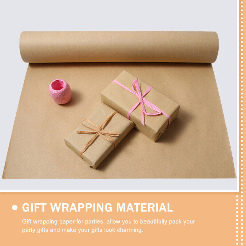 # 1 Roll 30cm x 1/2/3m of Kraft Paper Roll for Gift Wrapping Moving ...