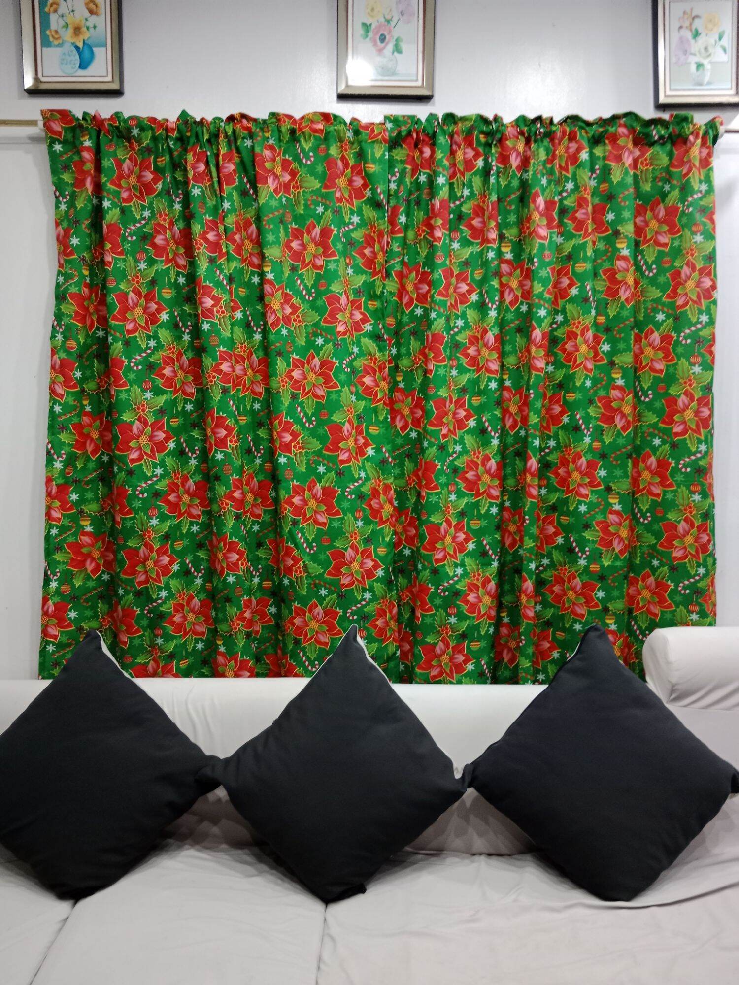 christmass square sulutan door /window curtain 54x70 inches | Lazada PH