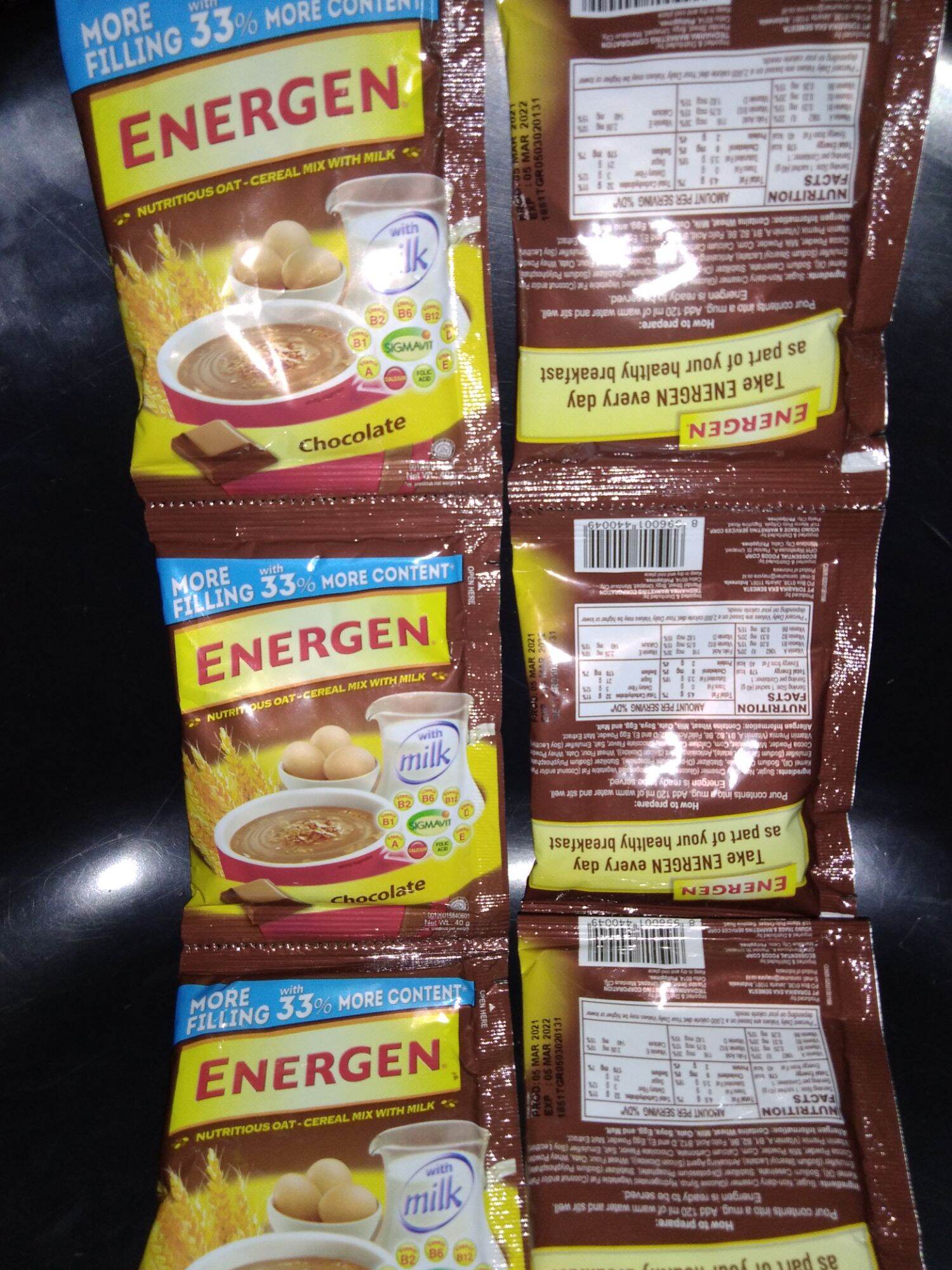 Energen chocolate more filling 33%( 10pcs) | Lazada PH