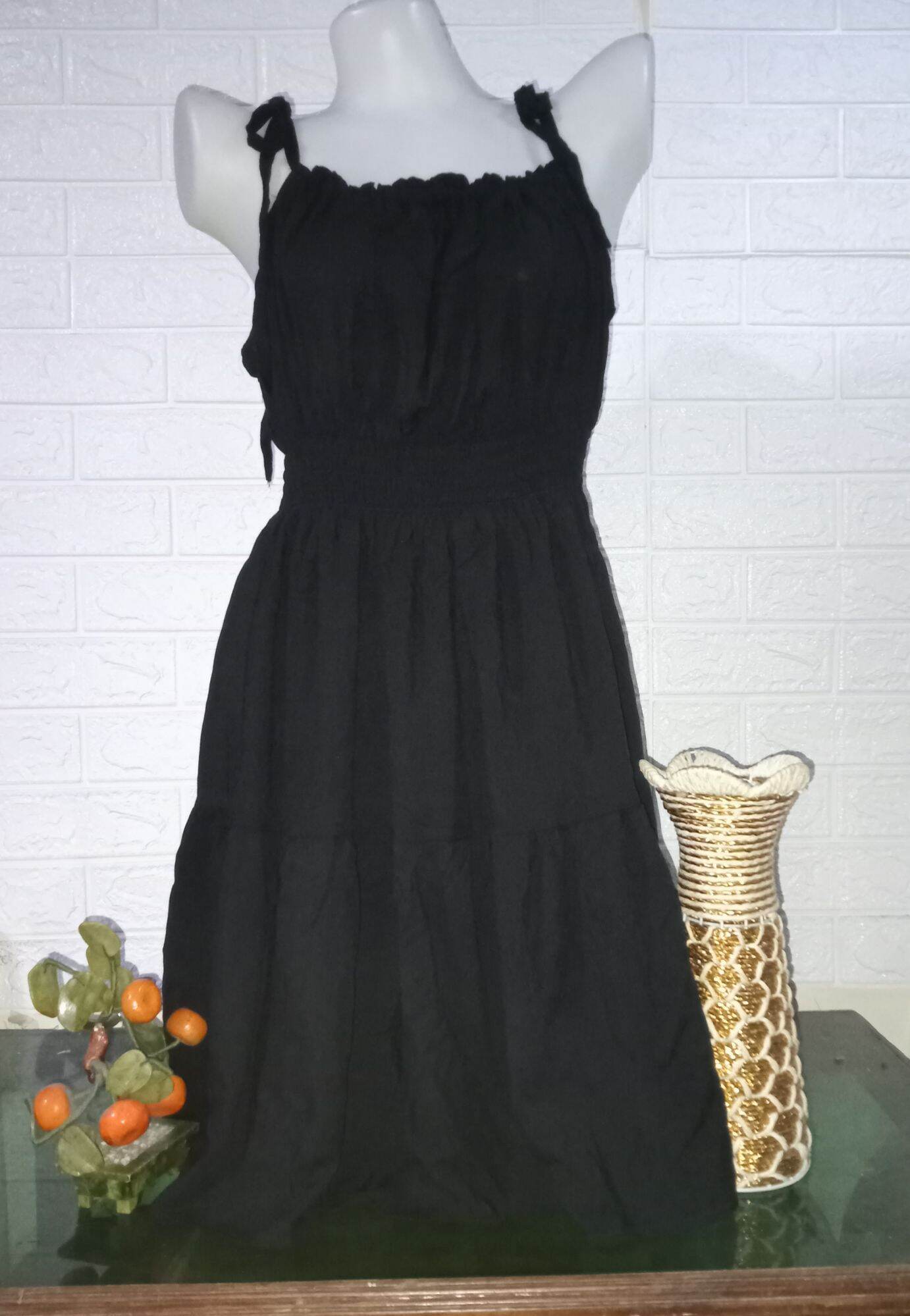 Challis Dolly Tie String Adjustable Dress | Lazada PH