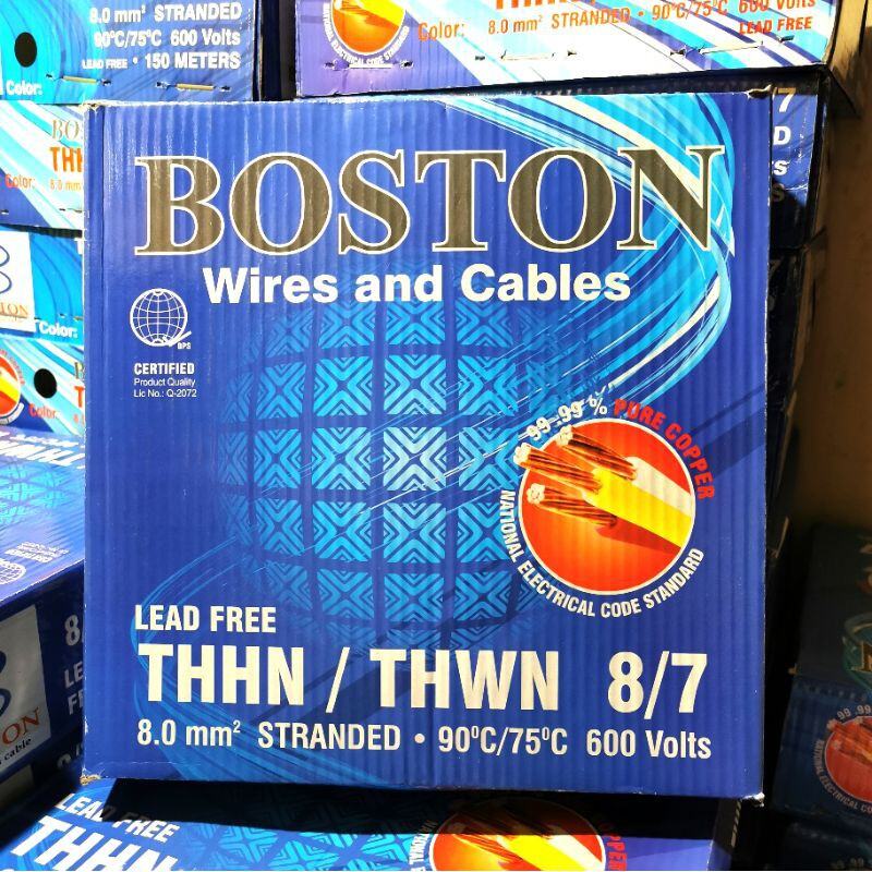 Boston THHN / THWN Stranded Wire 8.0mm (#8/7) 8/7 8.0mm² #8 THHN THWN ...