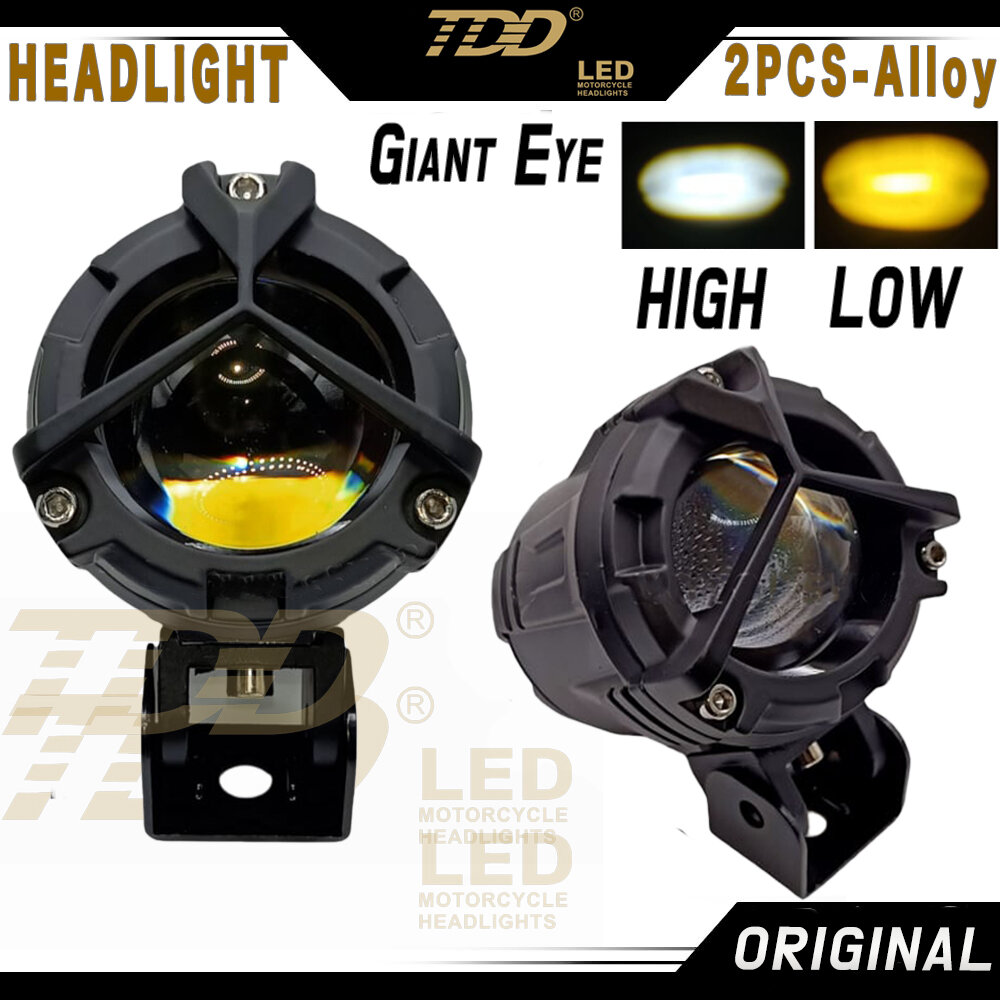 TDD Original Pair 40w Cree Giant eye Headlight yellow and white Alloy ...