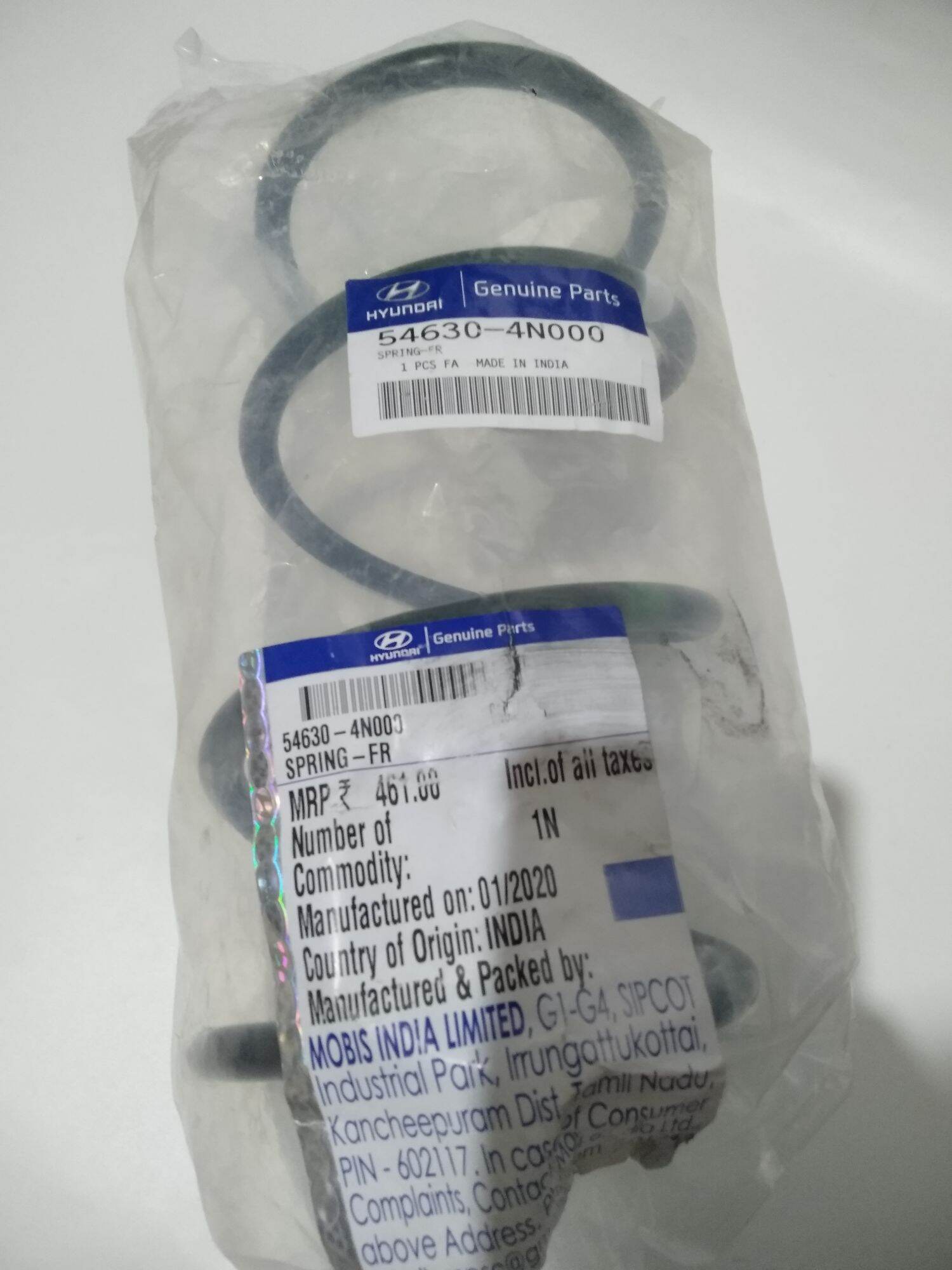 COIL SPRING FRONT GENUINE ORIGINAL FOR HYUNDAI EON 2012-2019 MODEL(SOLD ...