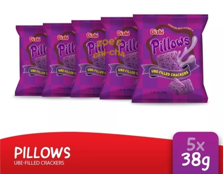 BUNDLE OF 5 OISHI PILLOWS | UBE FILLED CRACKERS | 5 X 38 G | Lazada PH
