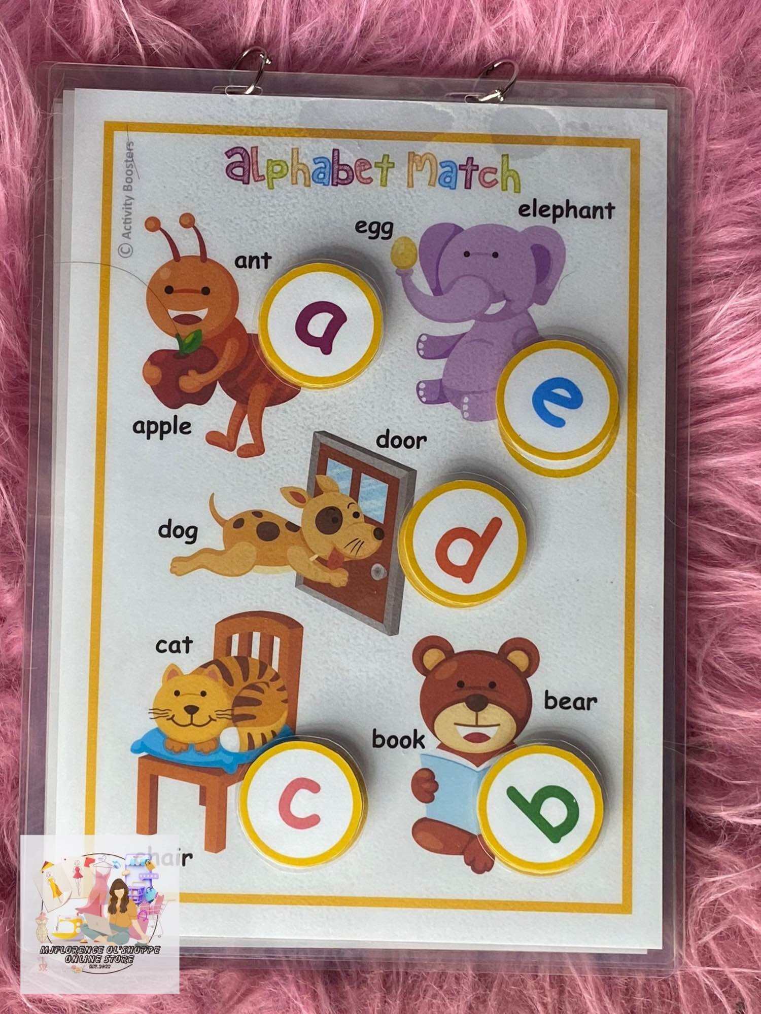 busy book abc shadow matching with 4 pad | Lazada PH