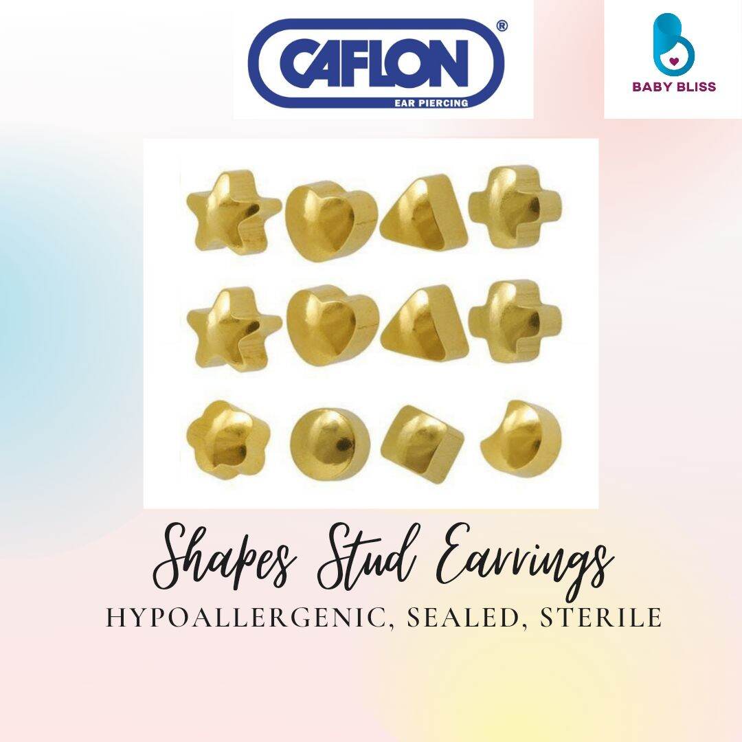Caflon Hypoallergenic Baby Safe Earrings Birthstones and Shapes | Lazada PH
