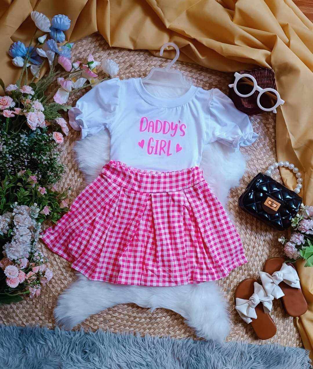 Puff sleeve top and skirt terno Small and Med | Lazada PH