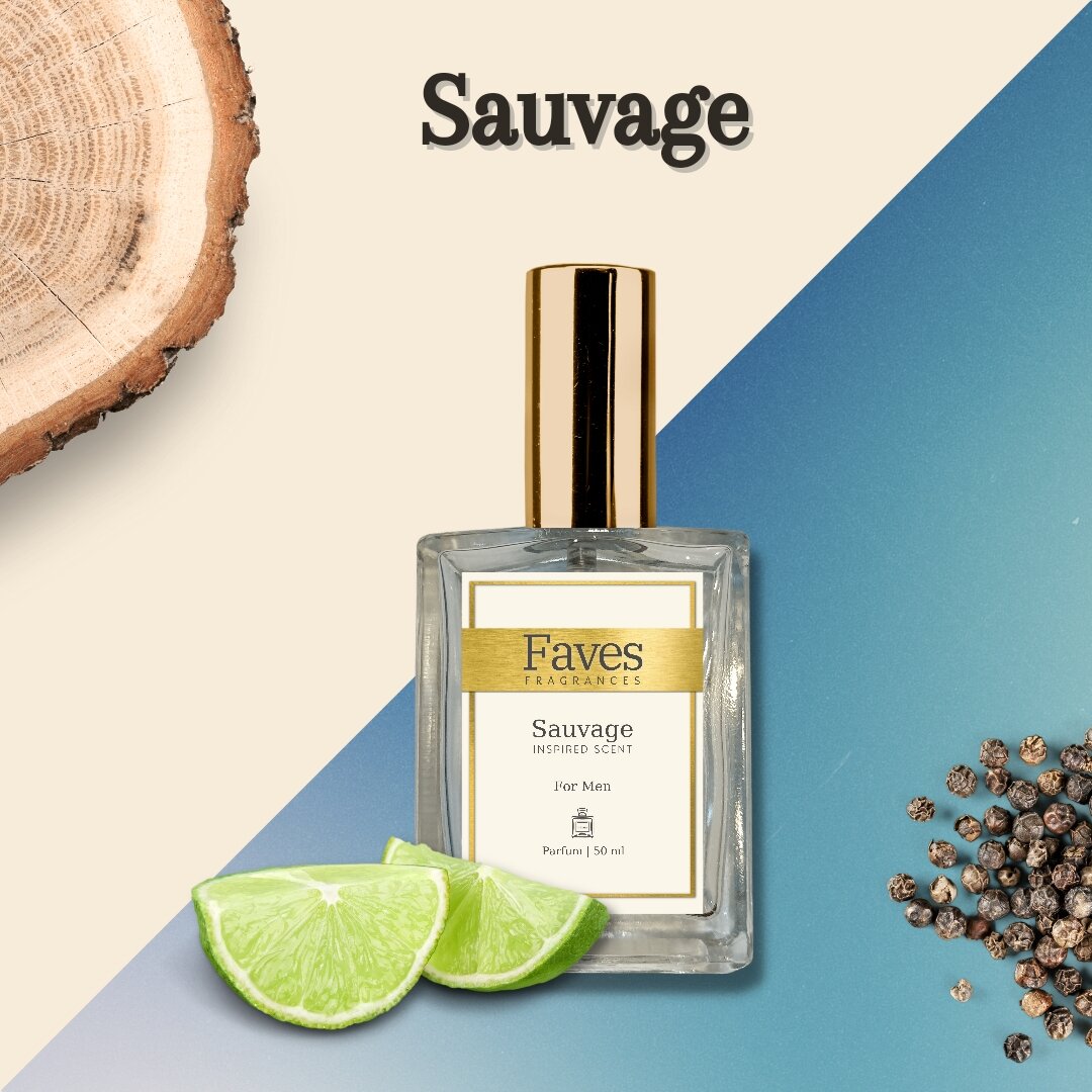 Sauvage Inspired Premium Quality Oil-rich Long-lasting Perfume 50 ml by Faves Fragrances