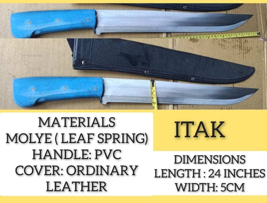 ITAK LONG POINTED WITH SUBO PVC HANDLE with case/kaluban | Lazada PH