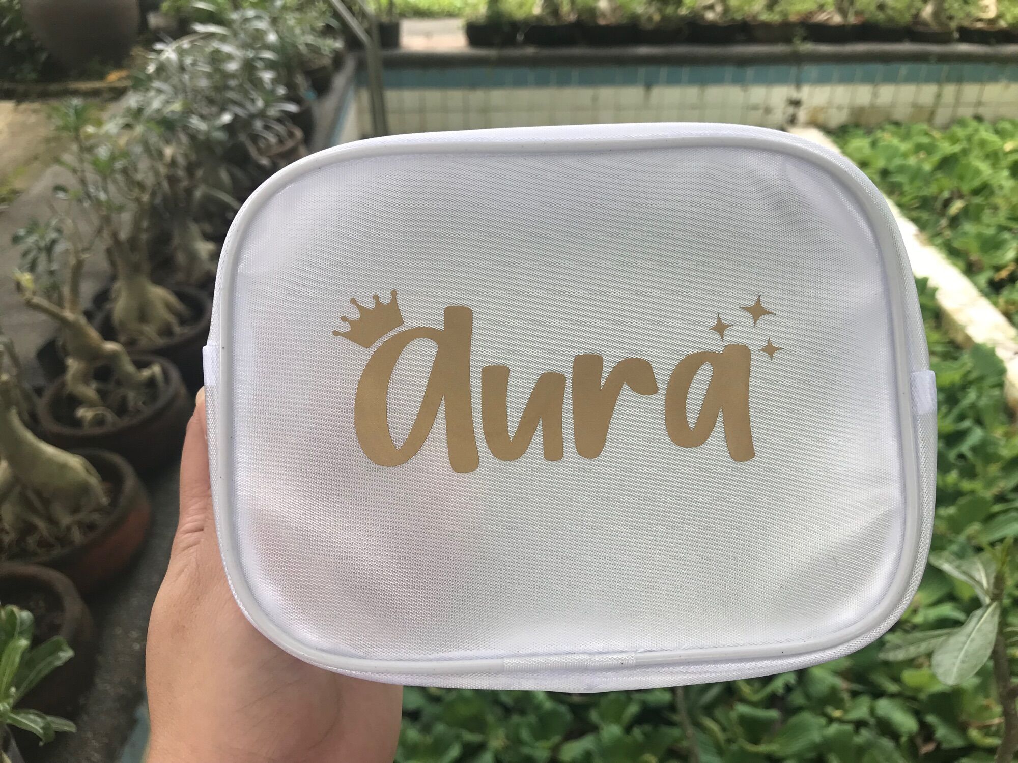 CLASSY PERSONALIZED POUCH / travel pouch / cosmetic pouch / hygiene ...