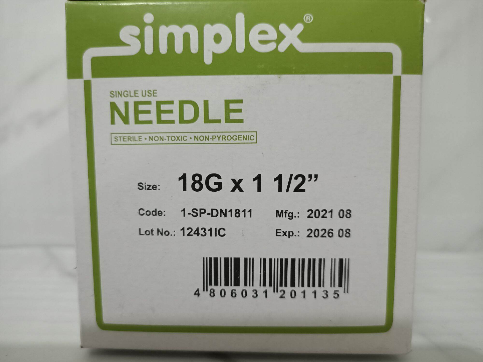 Simplex Needle G18 x 1 1/2" | Lazada PH