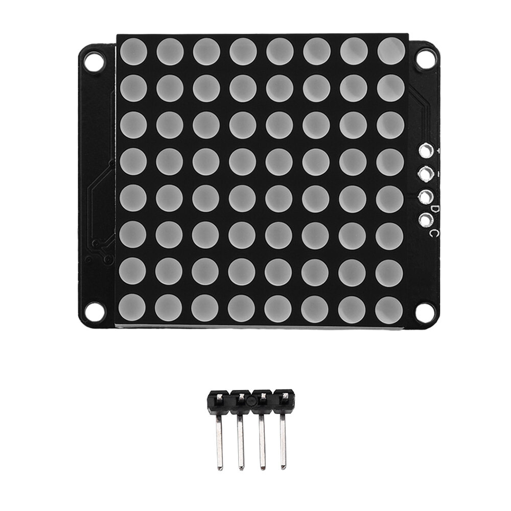 88 Dot Matrix Module Red Light Microcontroller Display Module Mcu Led Display Control Module
