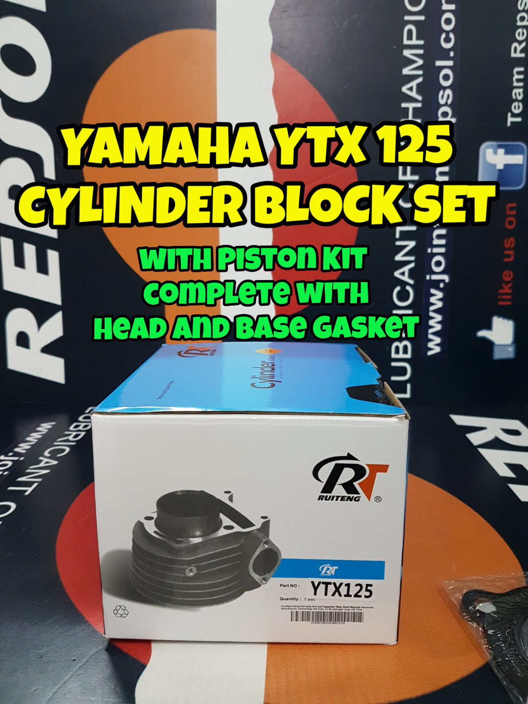 YAMAHA YTX 125 CYLINDER BLOCK Set with PISTON KIT plus Head and Base ...