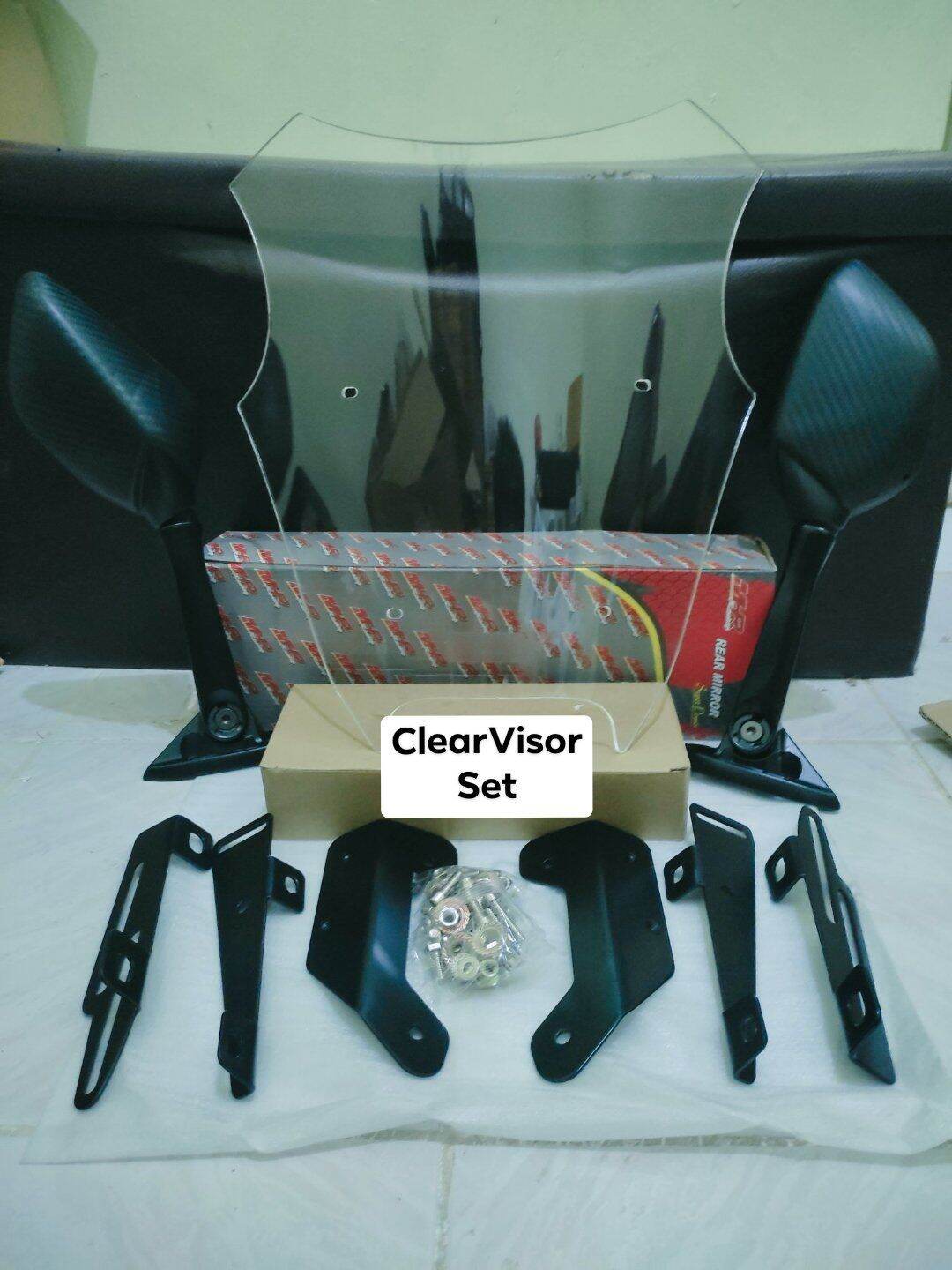 MOTORSTAR ALL EASYRIDE BRACKET SIDEMIRROR AND WINDSHIELD SET | Lazada PH