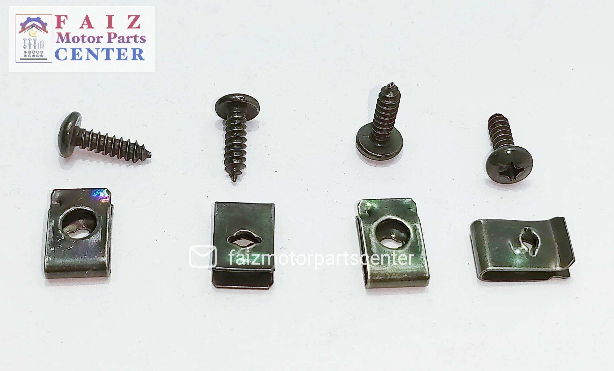 100pcs. FLAIRING body bolt screw nut (body clip with bolt) | Lazada PH