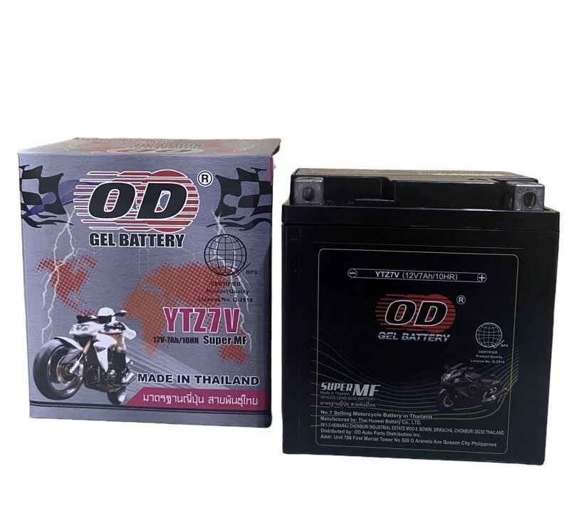 OD Battery YTZ7V (Gel Type) NMAX V1 V2 AEROX | Lazada PH