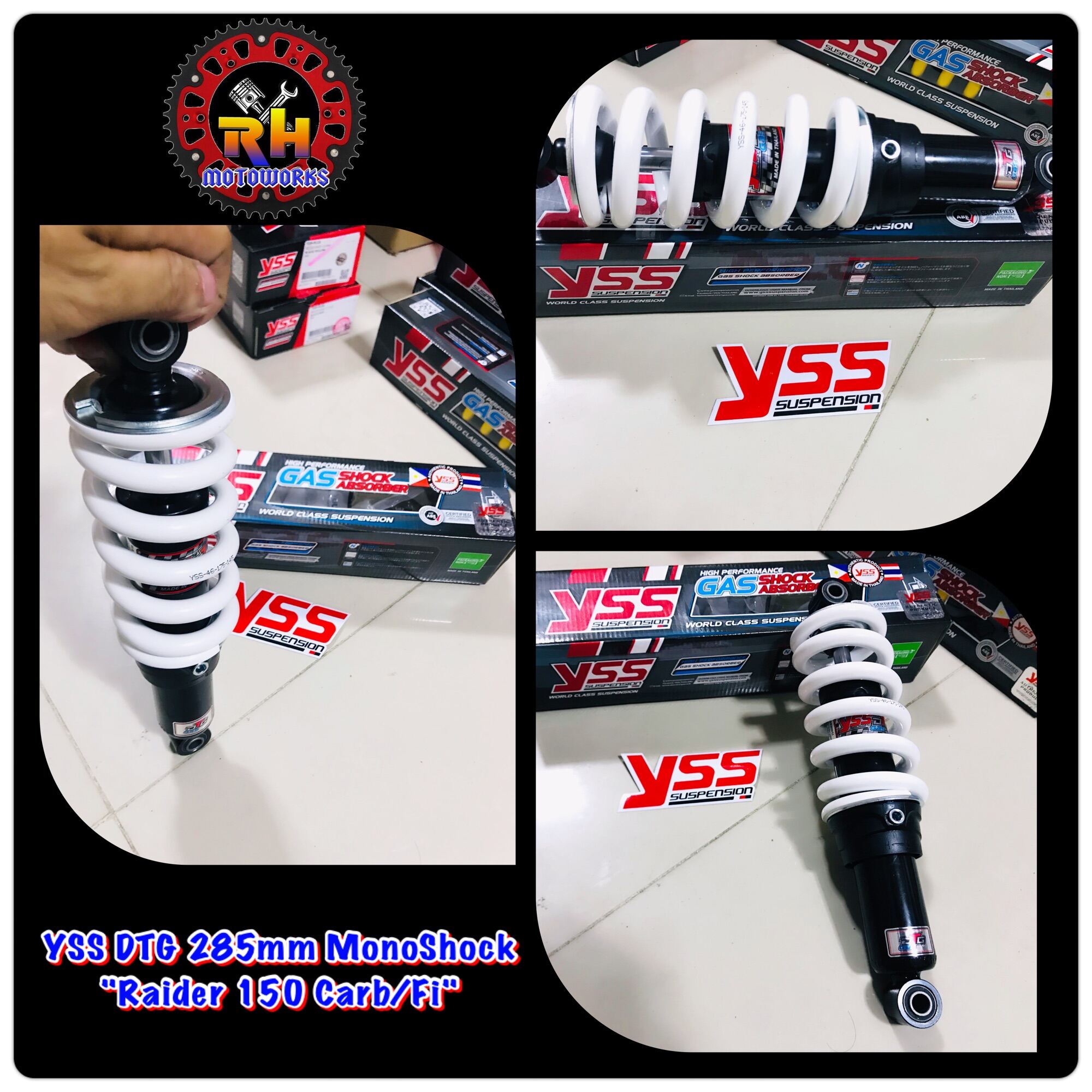 YSS DTG 285mm MonoShock for Raider 150 Carb/ Fi | Lazada PH