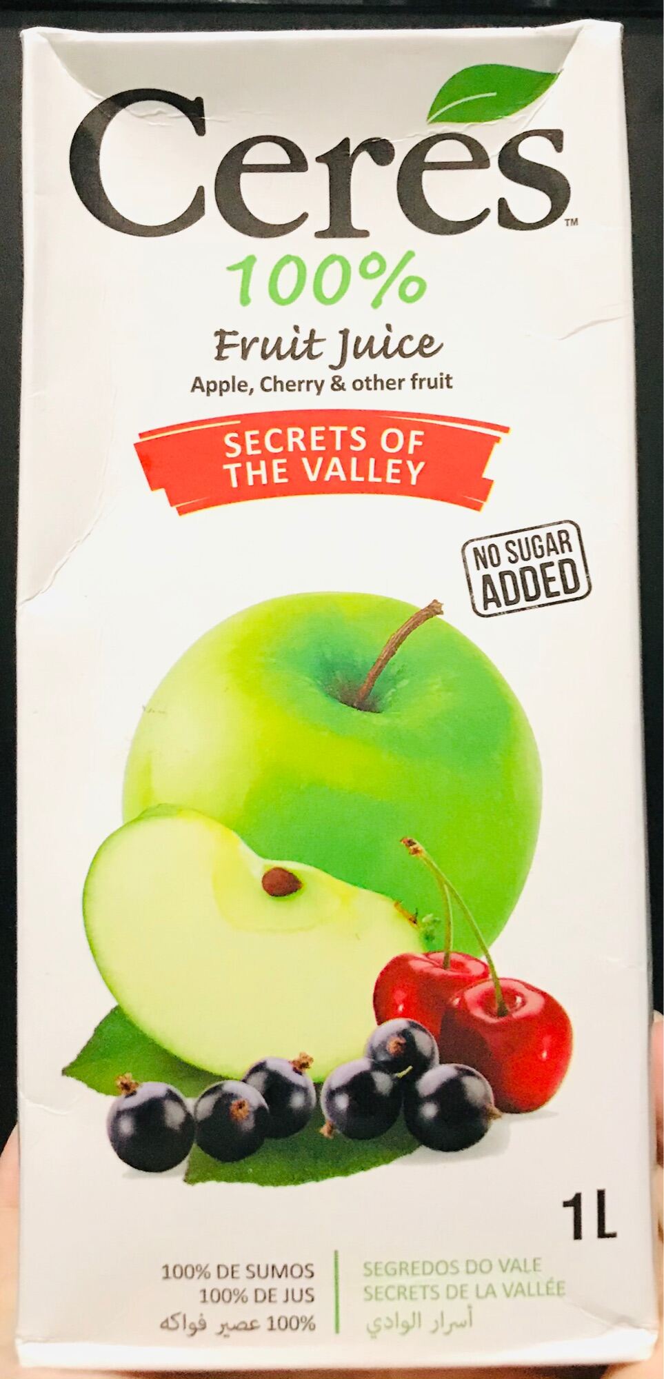 Ceres Apple and Cherry Fruit Juice 1 Liter | Lazada PH