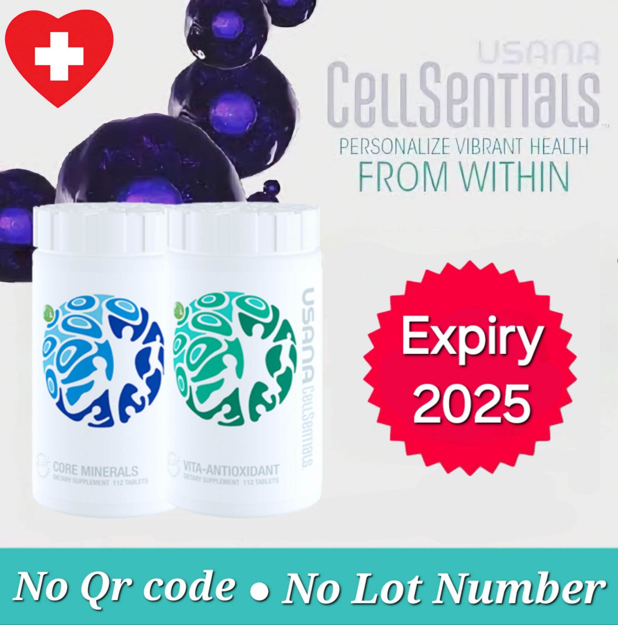 Cellsentials 100% Genuine 2 bottles of 112 tablets = 224 tablet Usana ...