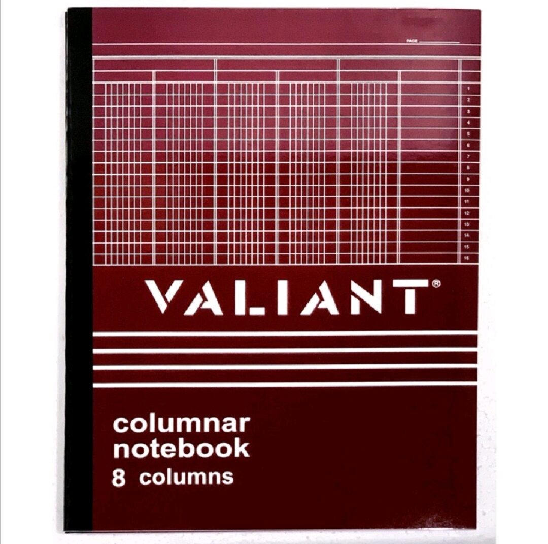 COLUMNAR NOTEBOOK 8 COLUMNS ACCOUNTING BOOKKEEPING RECORDS REPORT