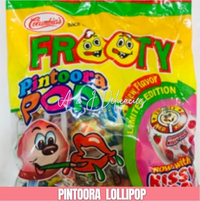 FROOTY LOLLIPOP ( Bubble Pop, Choco pop, Twin Pop, Pintoora Pop) 28pcs ...