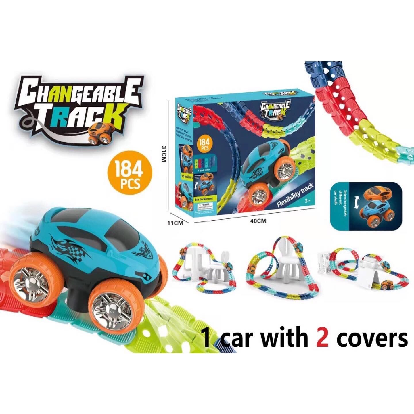 Changeable Track LED Light up Race Car | Lazada PH