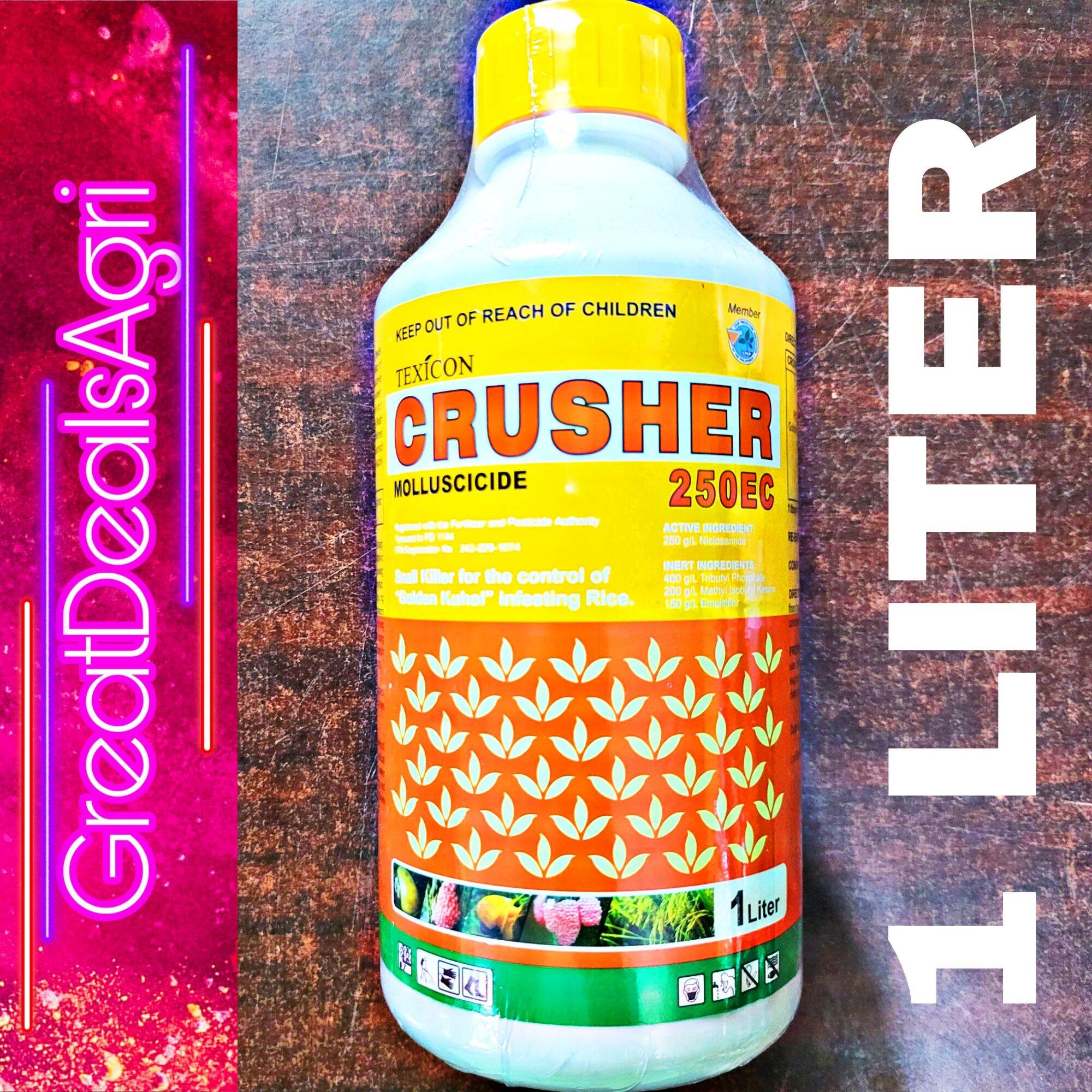CRUSHER 250 EC NICLOSAMIDE MOLLUSCICIDE (1 LITER) BY TEXICON | Lazada PH
