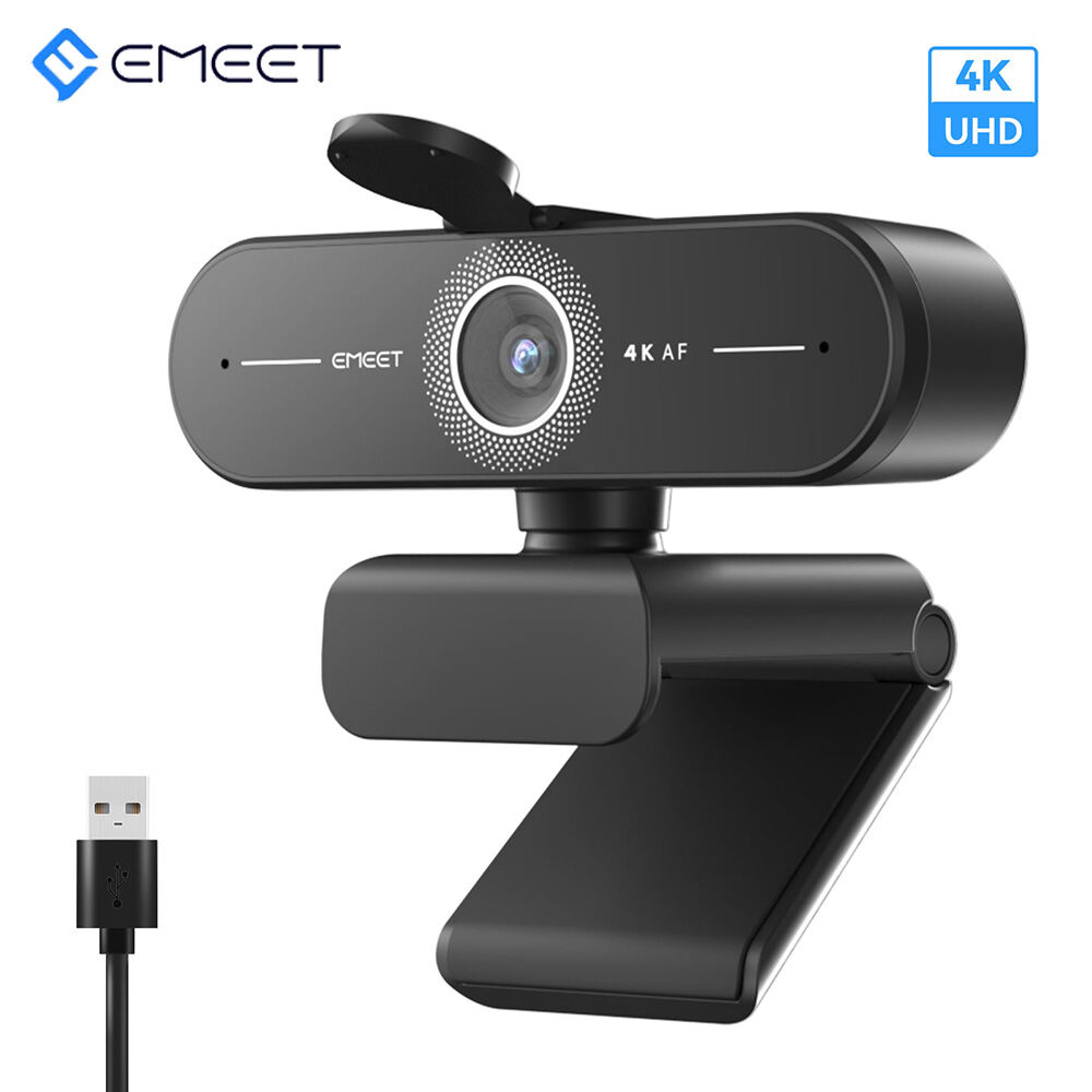Webcam Ultra HD 4K/2K/1080P Web Camera EMEET C60E Autofocus USB ...