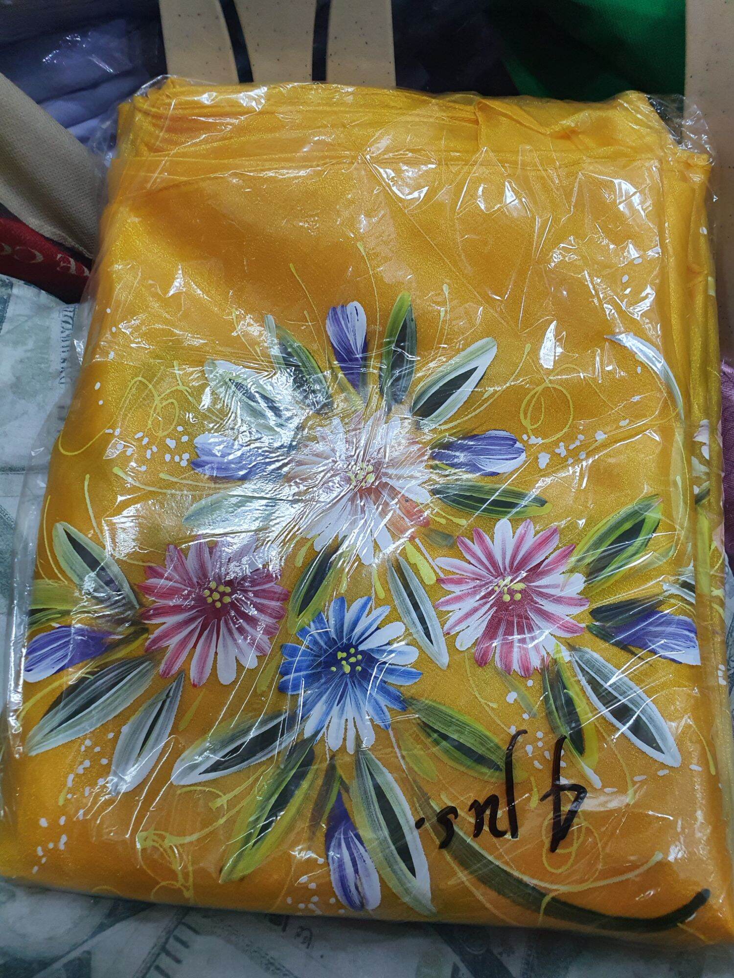 organza painting colord overlap free zise | Lazada PH