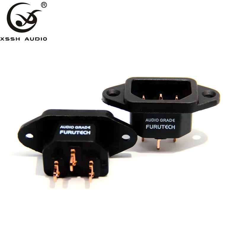 Guhe Gold-Plated Red Copper Power Input Power Tail Socket IEC Tail ...