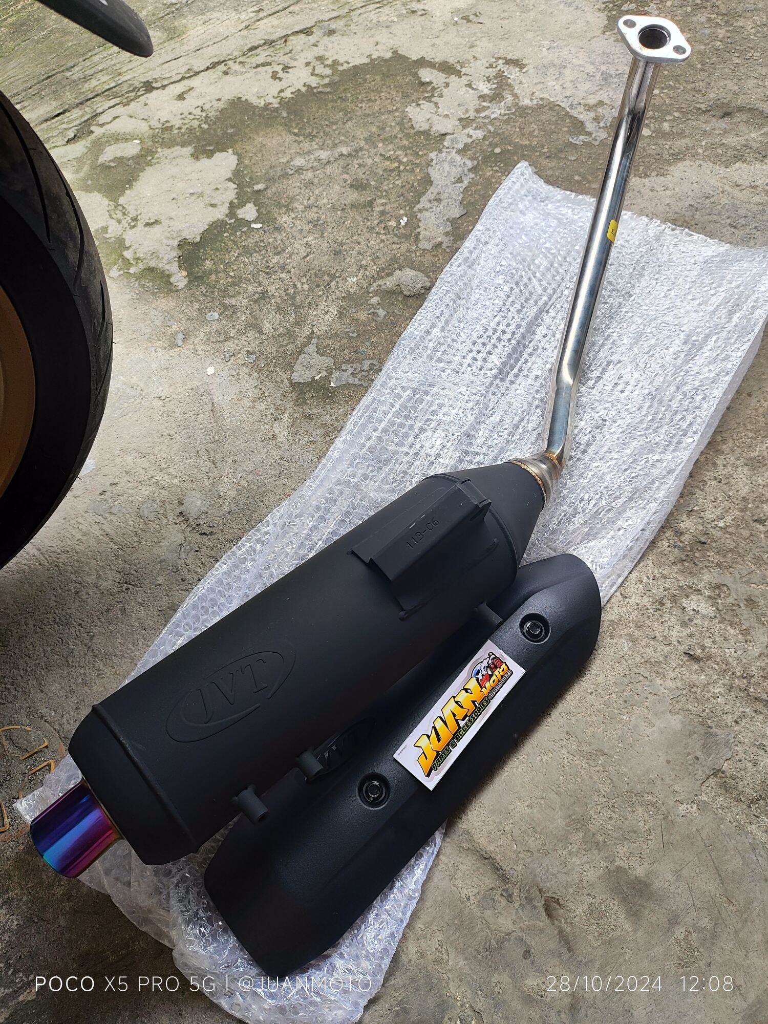 JVT PIPE V3 TITANIUM TIP ADJUSTABLE [ Click v2-v3/Mio i 125/ AeroxV1/V2 ...