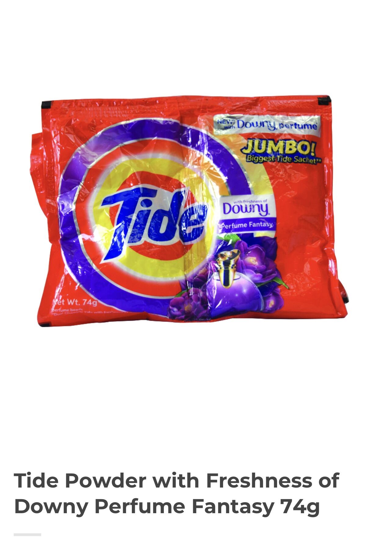 Tide Powder with Freshness of Downy Fantasy 74g JUMBO - Set of 18 ...