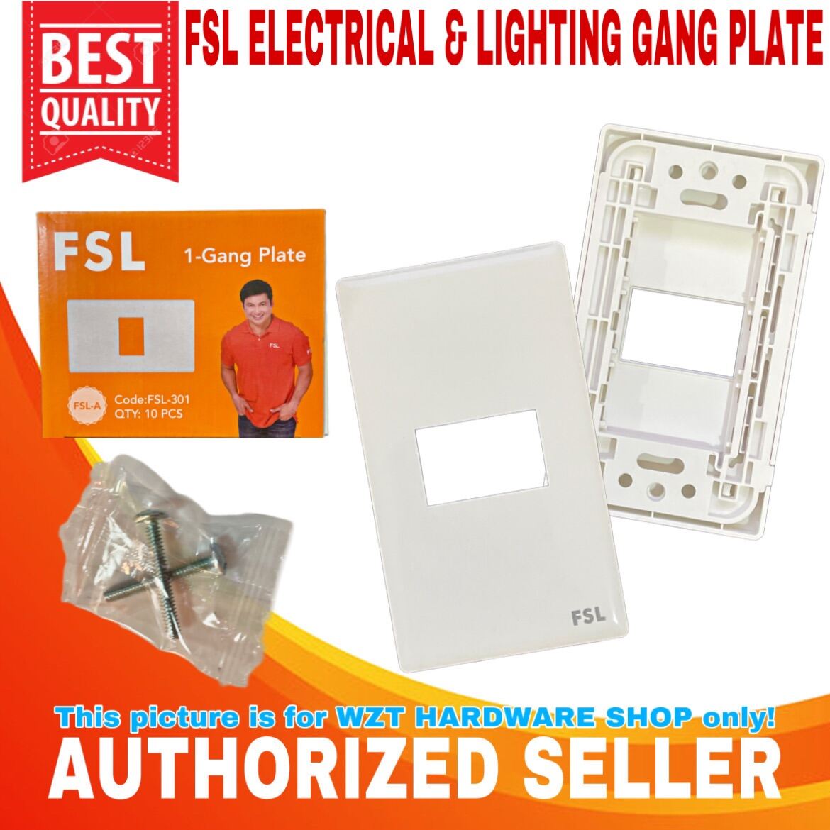 FSL UNIVERSAL 1 GANG / 2 GANG / 3 GANG PLATE SWITCH AND OUTLET | Lazada PH